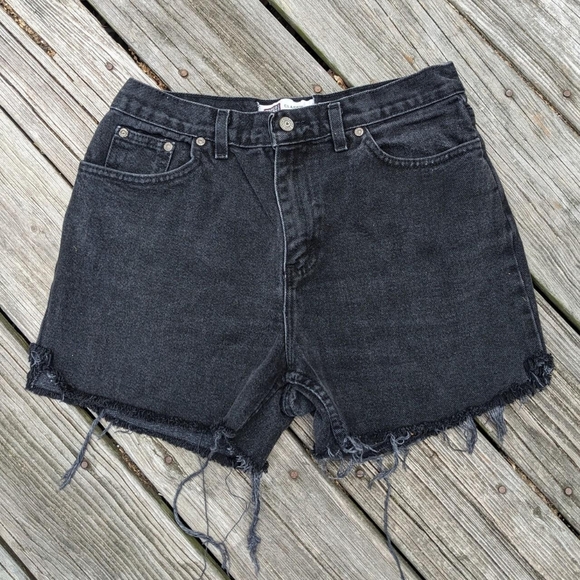 Faded Glory | Shorts | Vintage 9s Faded Black Cutoff Denim Jean Shorts ...